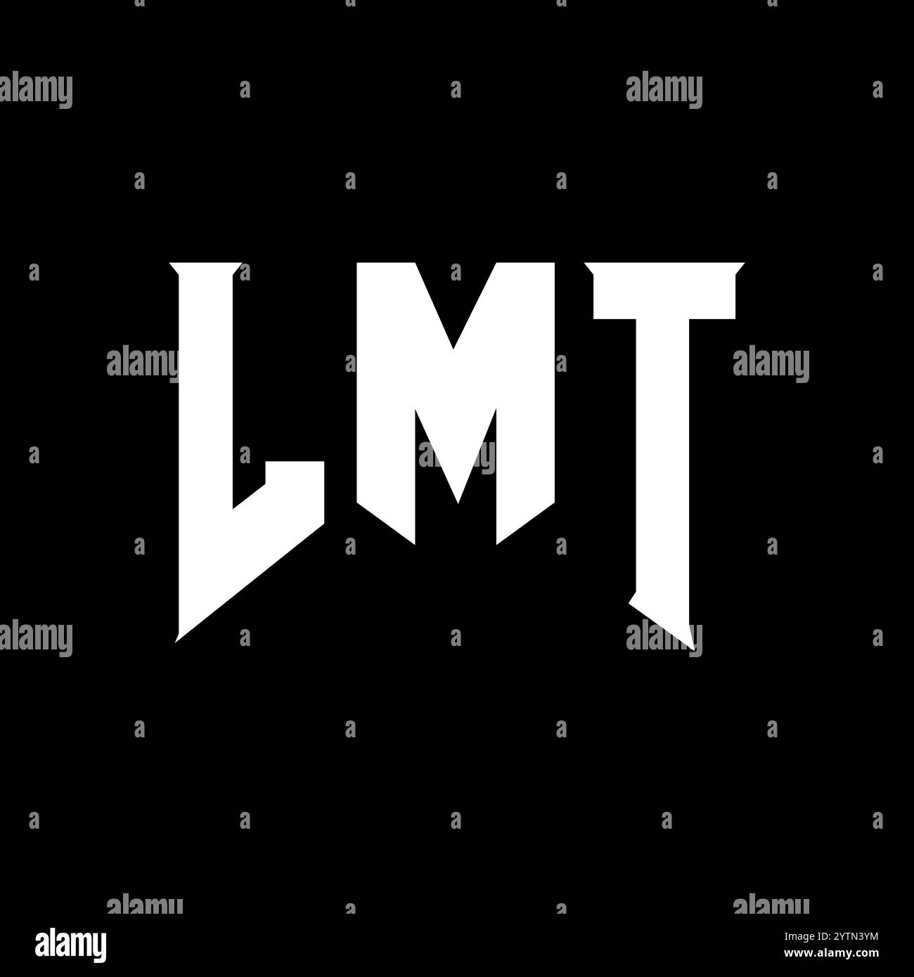 LMT letter logo design for technology company. LMT logo design black and white color combination ...