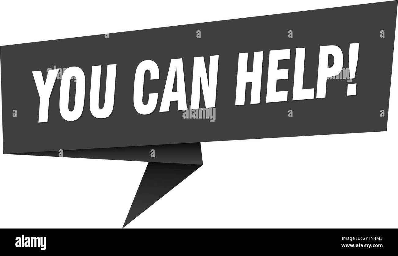 you can help banner. you can help speech bubble, label, sticker, ribbon ...