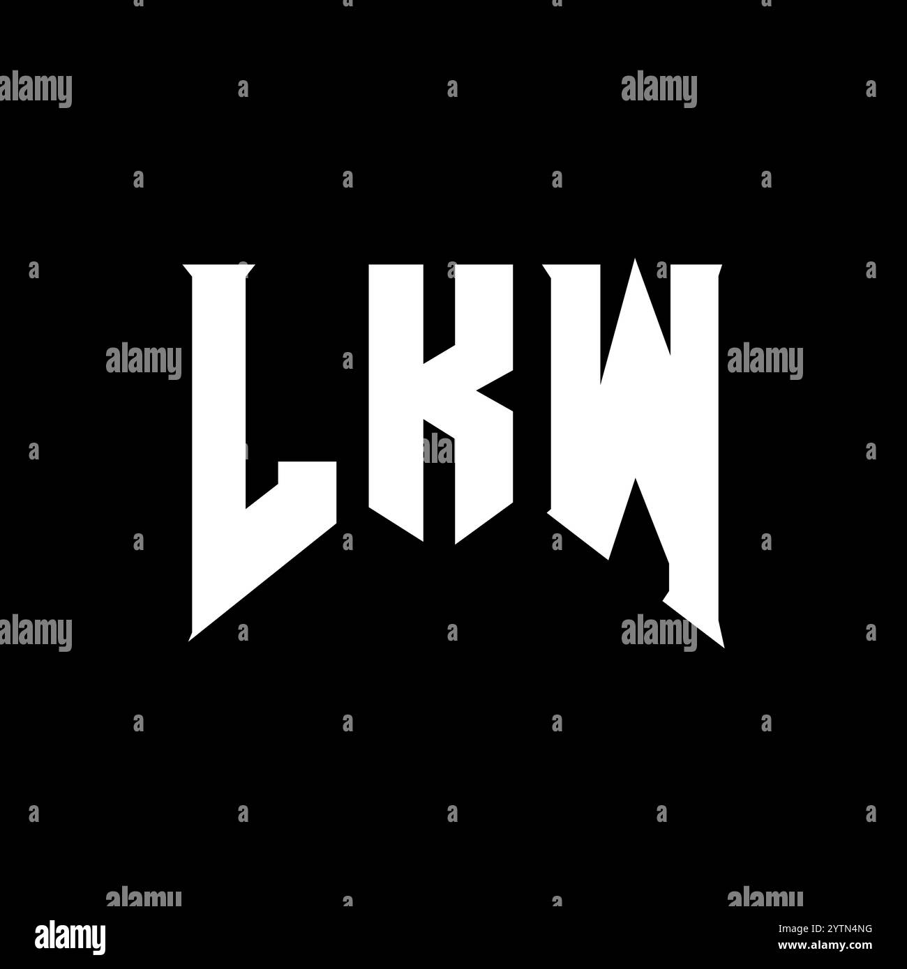 LKW letter logo design for technology company. LKW logo design black ...
