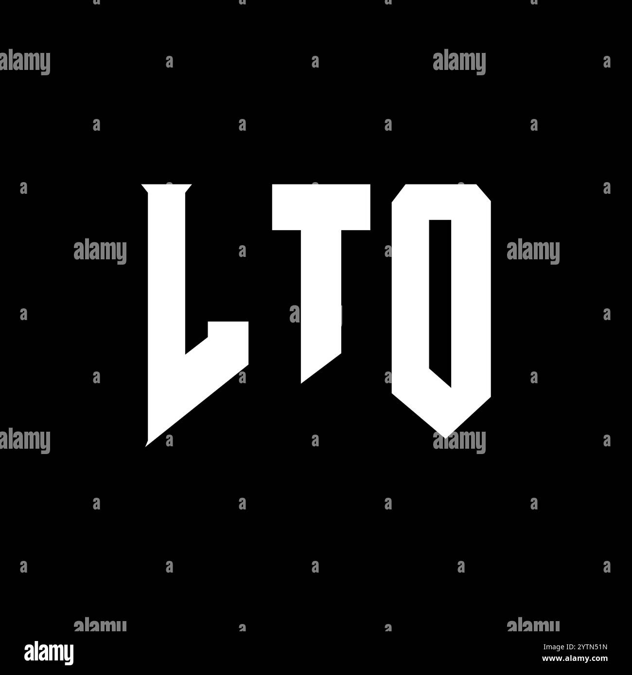 LTO letter logo design for technology company. LTO logo design black ...