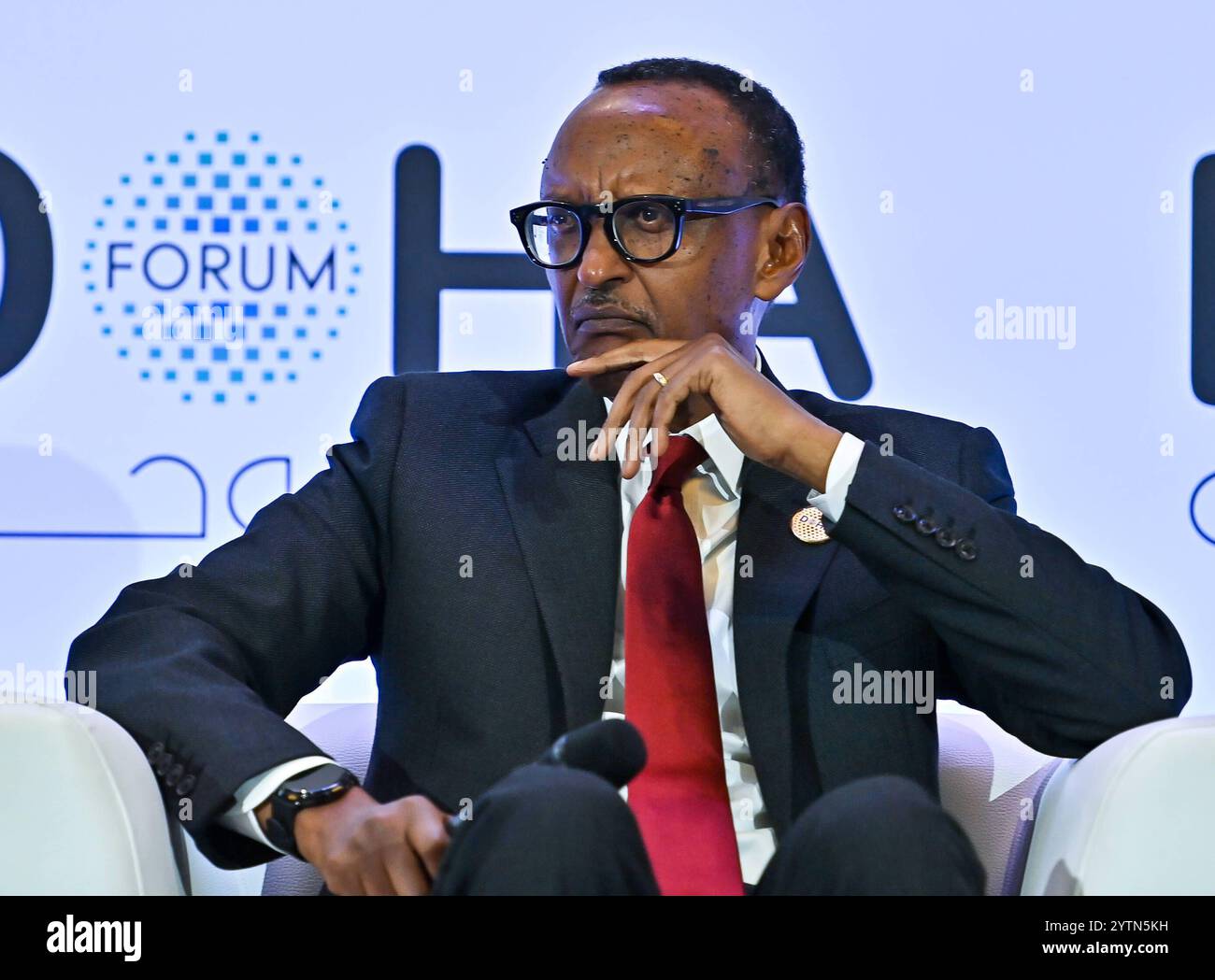 DOHA FORUM 2024 Paul Kagame, President of Rwanda takes part in a panel ...