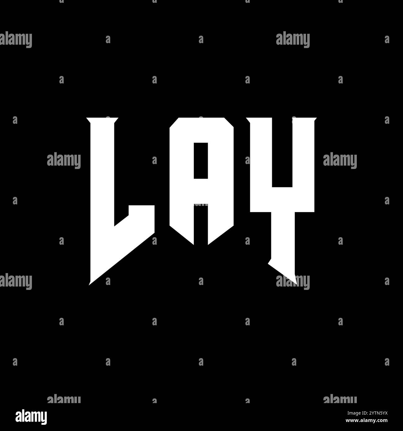 LAY letter logo design for technology company. LAY logo design black ...