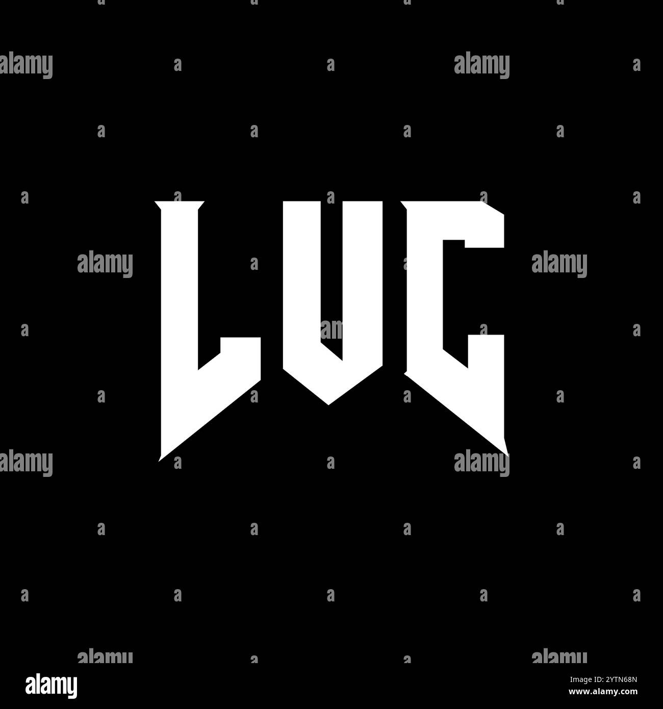 LUC letter logo design for technology company. LUC logo design black ...