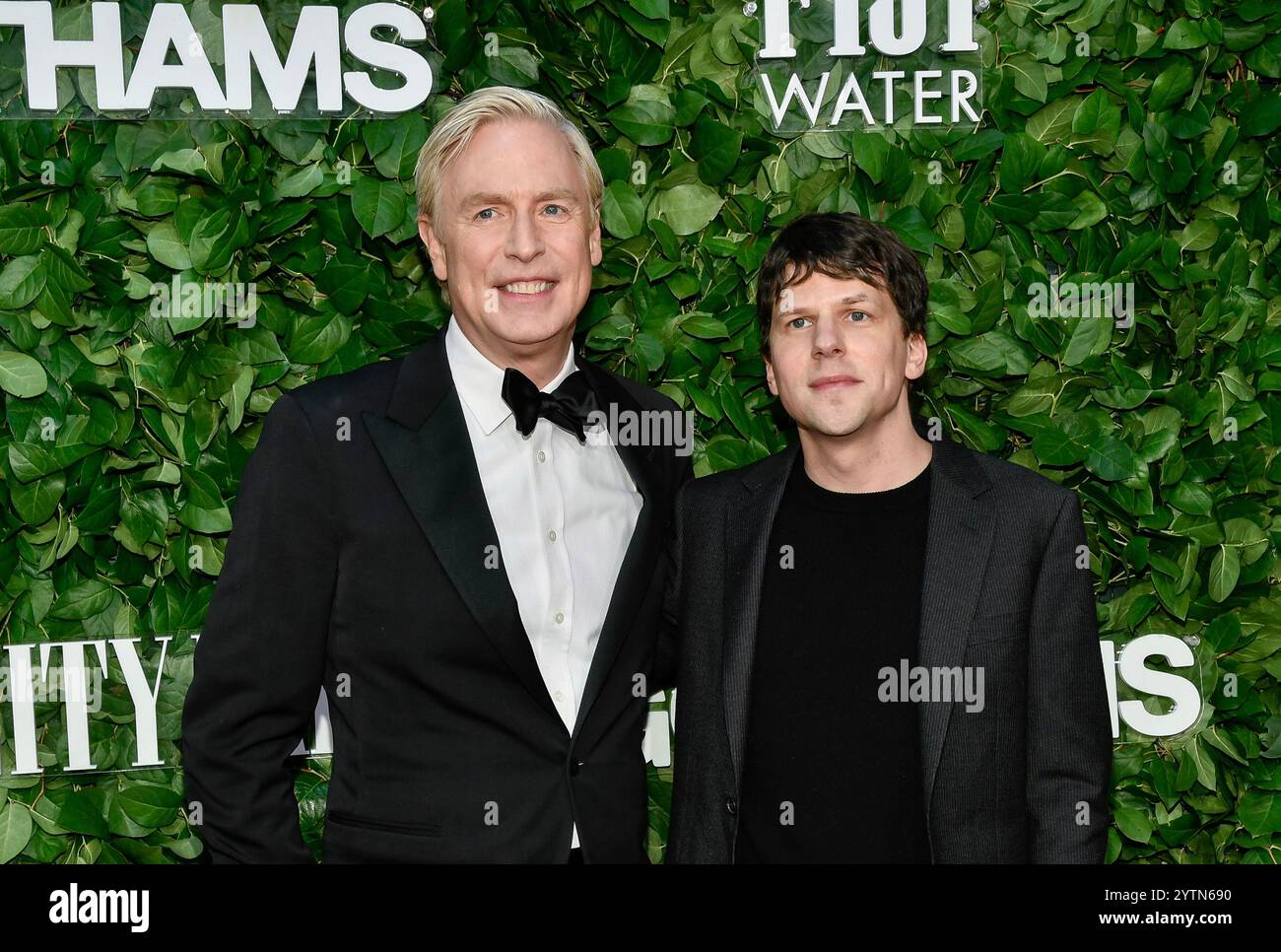 Jeffrey Sharp, left, and Jesse Eisenberg attend The Gothams Film Awards ...