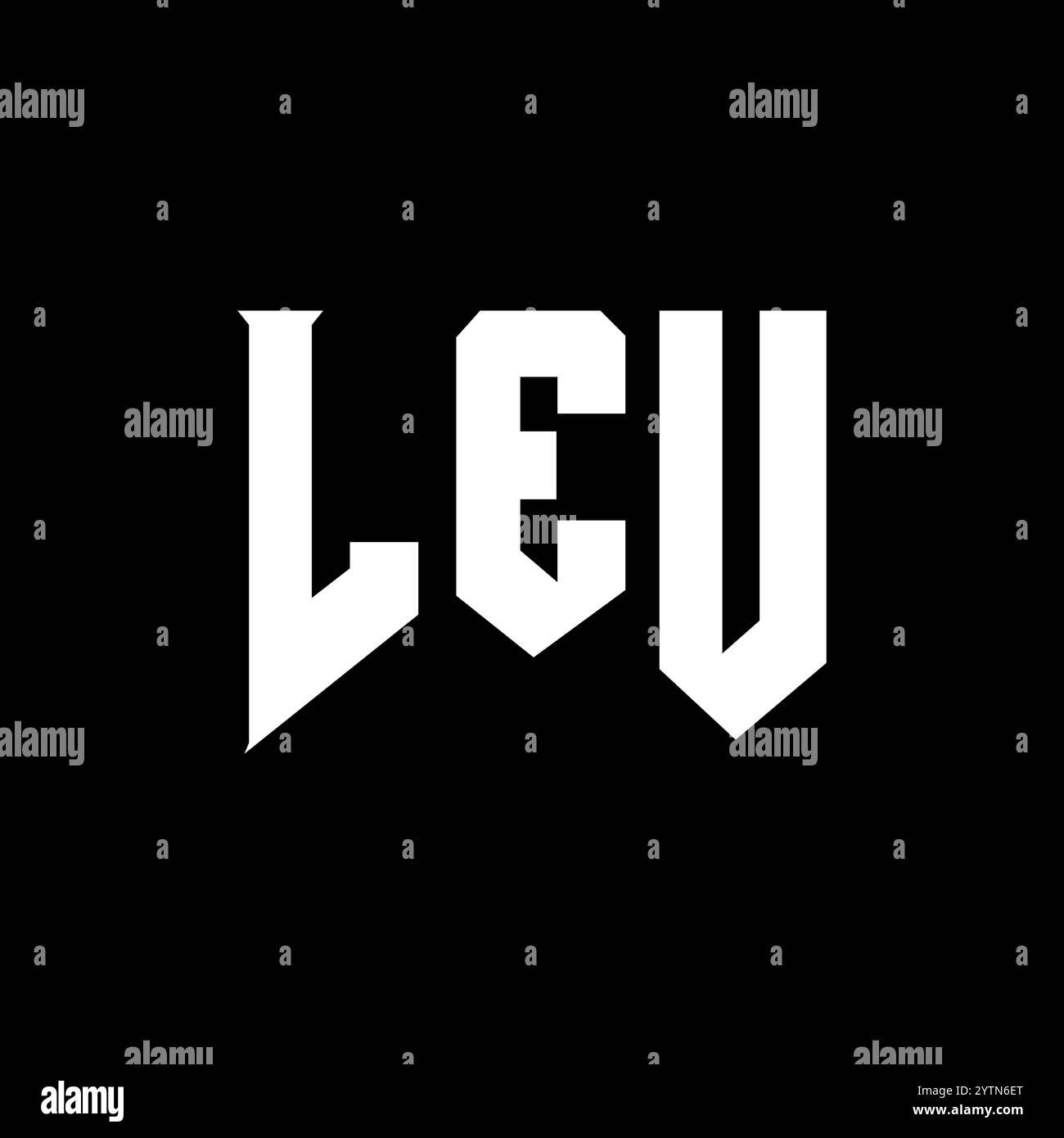 LEU letter logo design for technology company. LEU logo design black ...