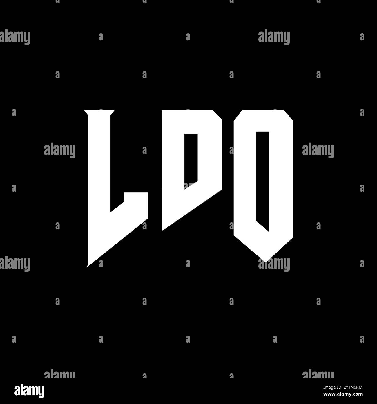 LDO letter logo design for technology company. LDO logo design black ...