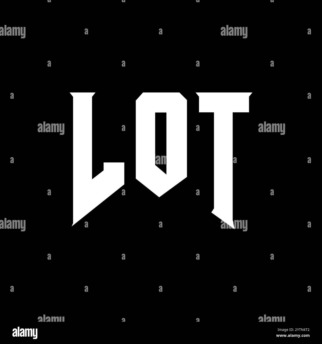 LOT letter logo design for technology company. LOT logo design black ...