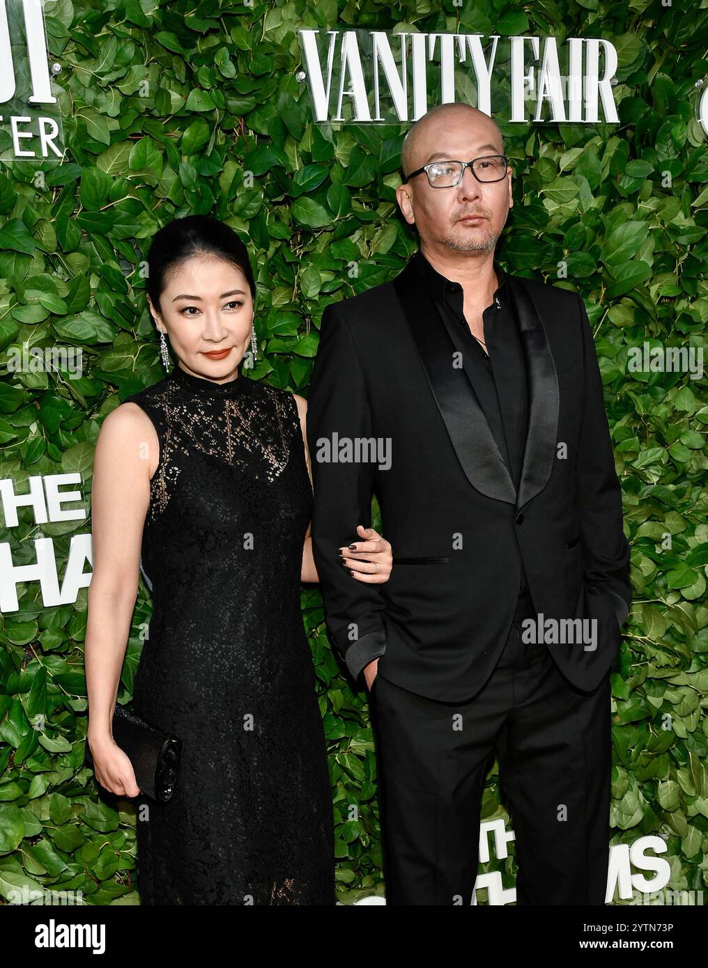 Guan Hu, right, and wife Liang Jing attend The Gothams Film Awards at ...