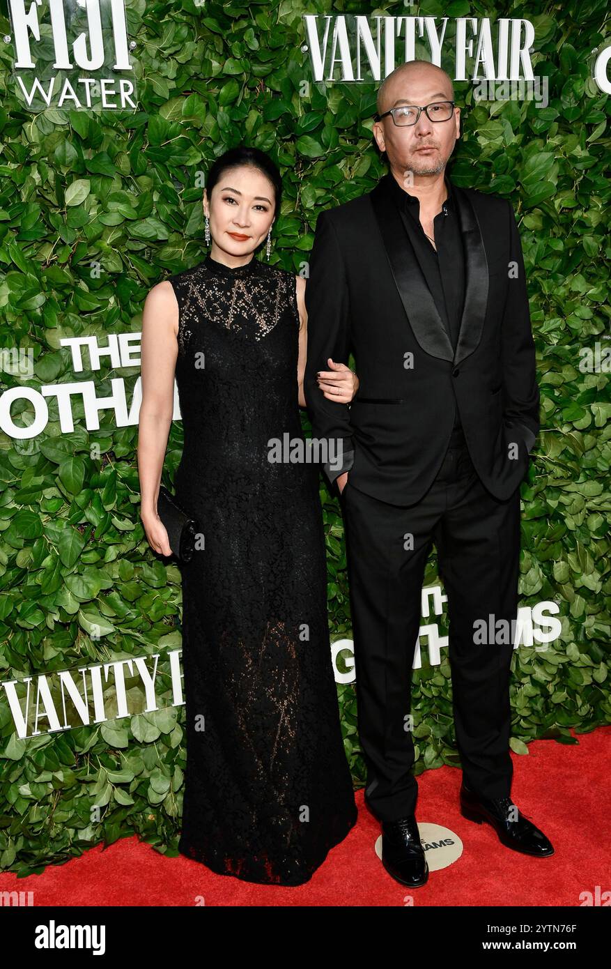 Guan Hu, right, and wife Liang Jing attend The Gothams Film Awards at ...