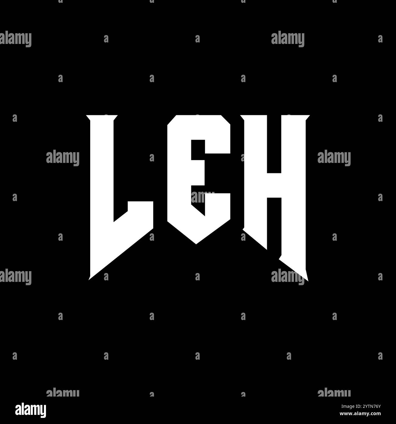 LEH letter logo design for technology company. LEH logo design black ...