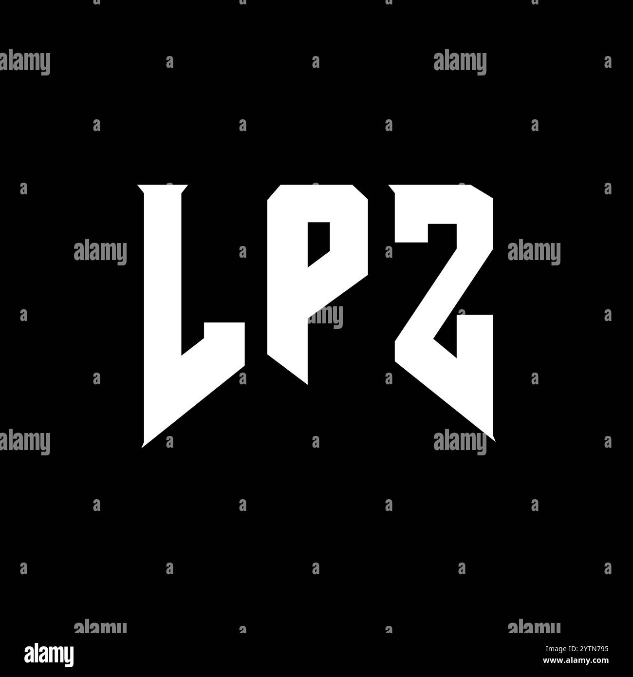LPZ letter logo design for technology company. LPZ logo design black ...