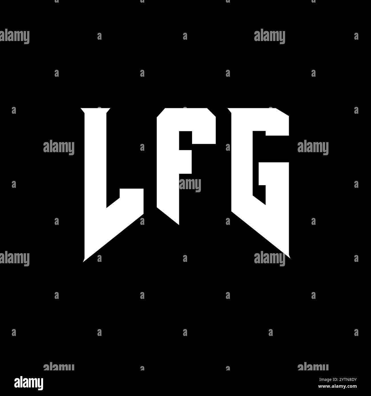 LFG letter logo design for technology company. LFG logo design black ...