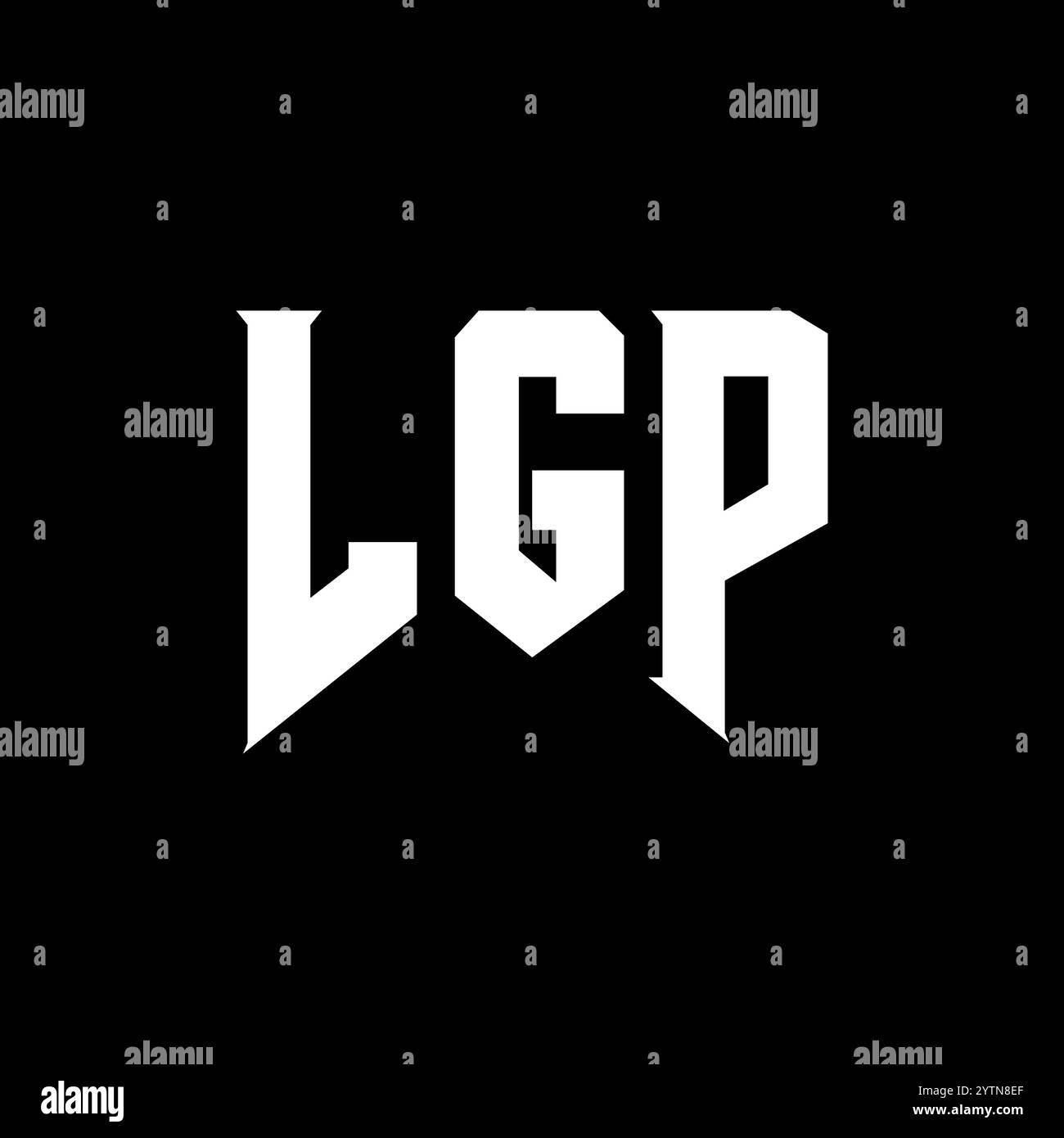 LGP letter logo design for technology company. LGP logo design black ...
