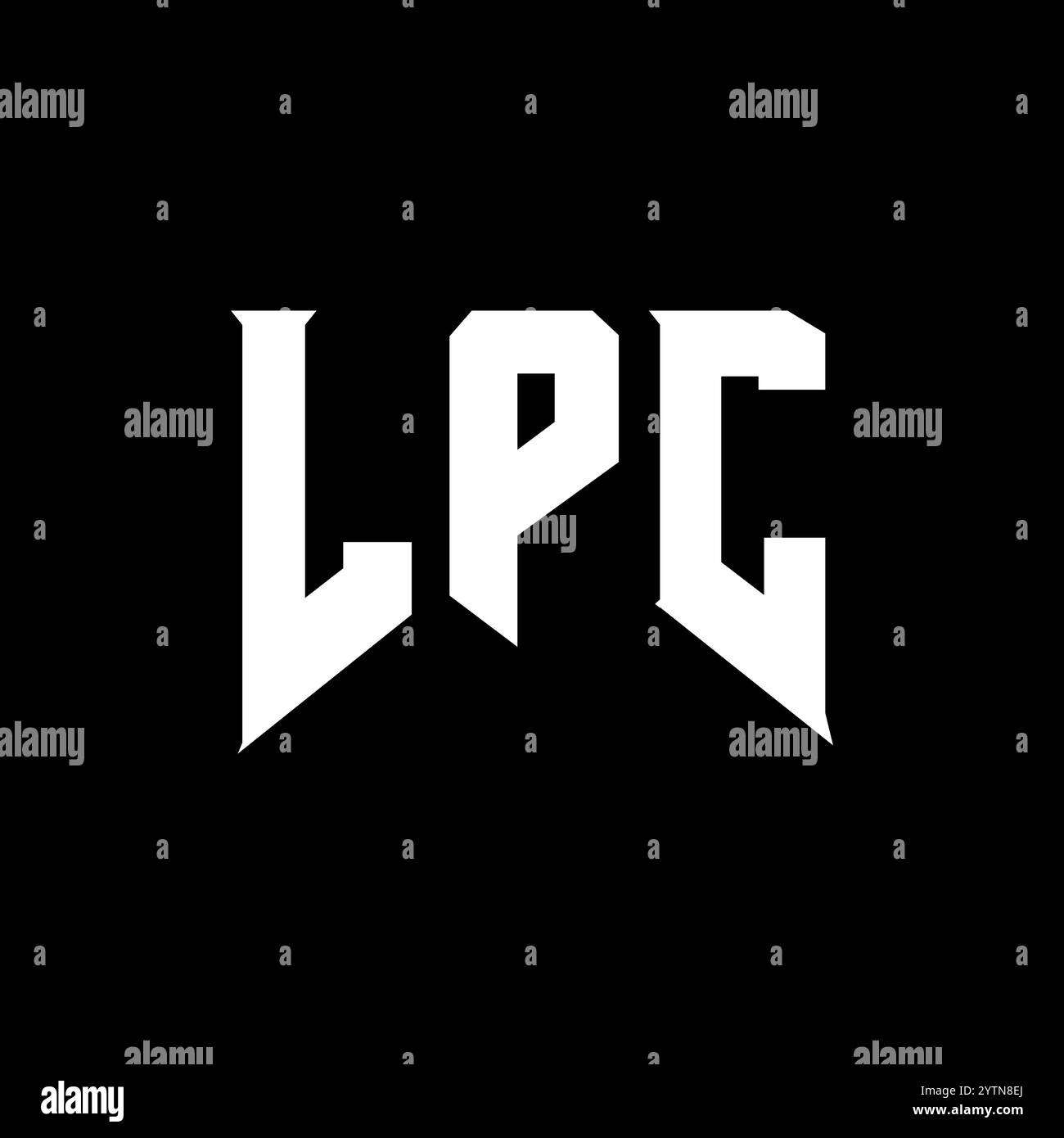 LPC letter logo design for technology company. LPC logo design black ...