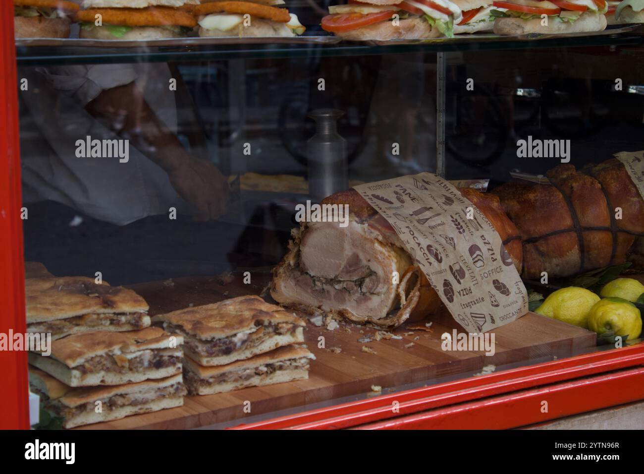 Window Shopping at the Deli Stock Photo - Alamy