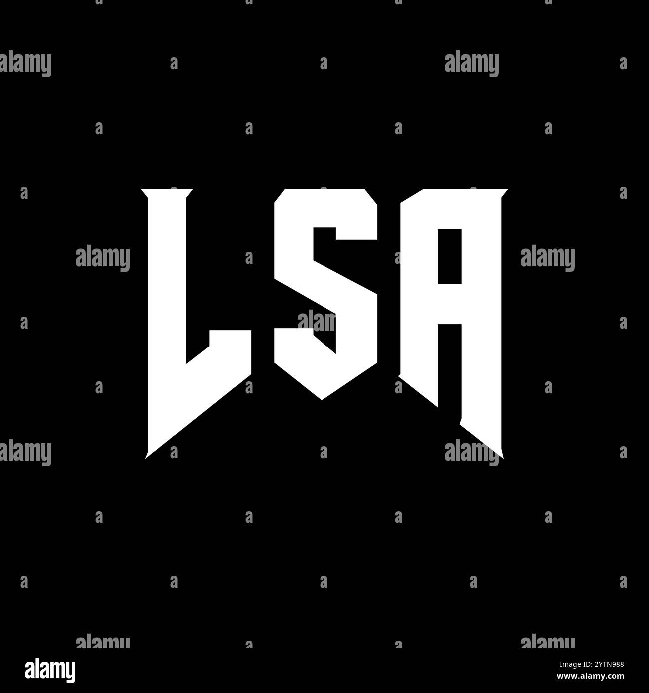 LSA letter logo design for technology company. LSA logo design black ...