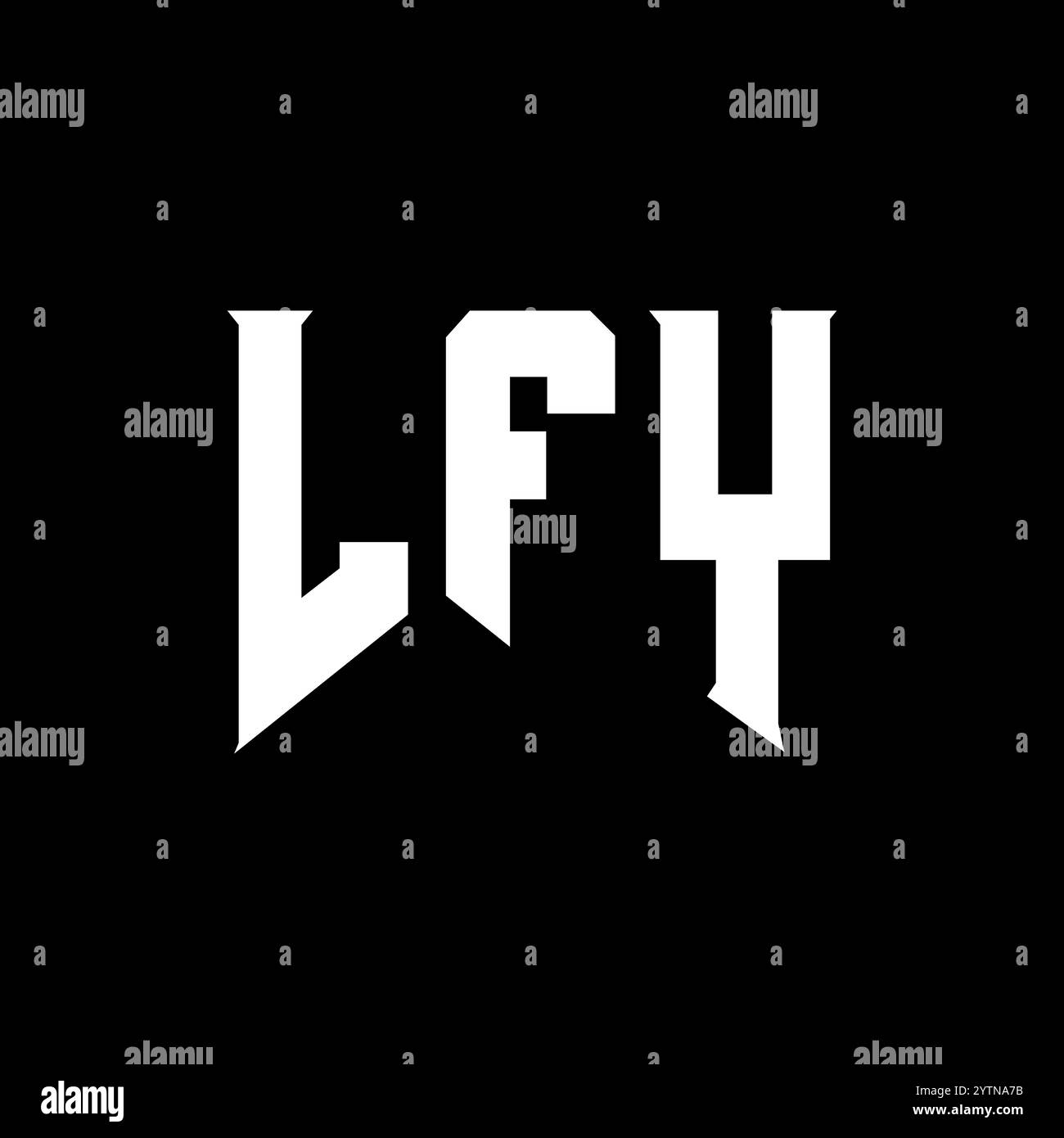Lfy logo design Black and White Stock Photos & Images - Alamy