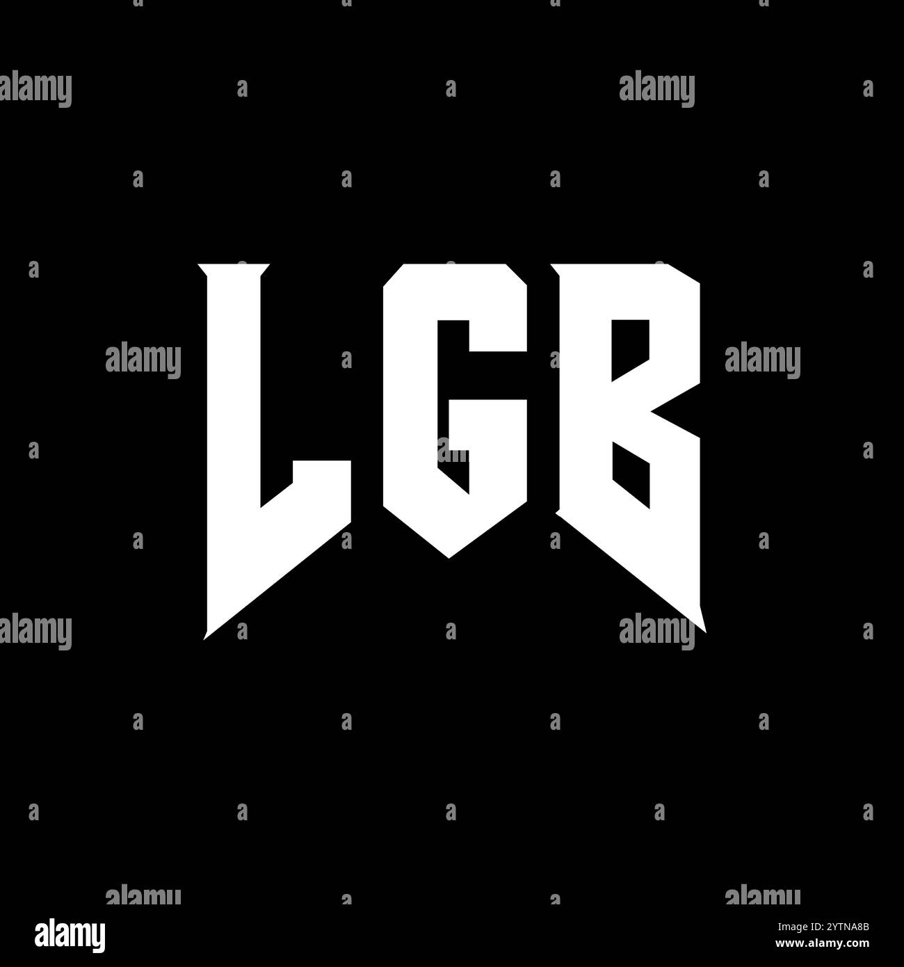LGB letter logo design for technology company. LGB logo design black ...