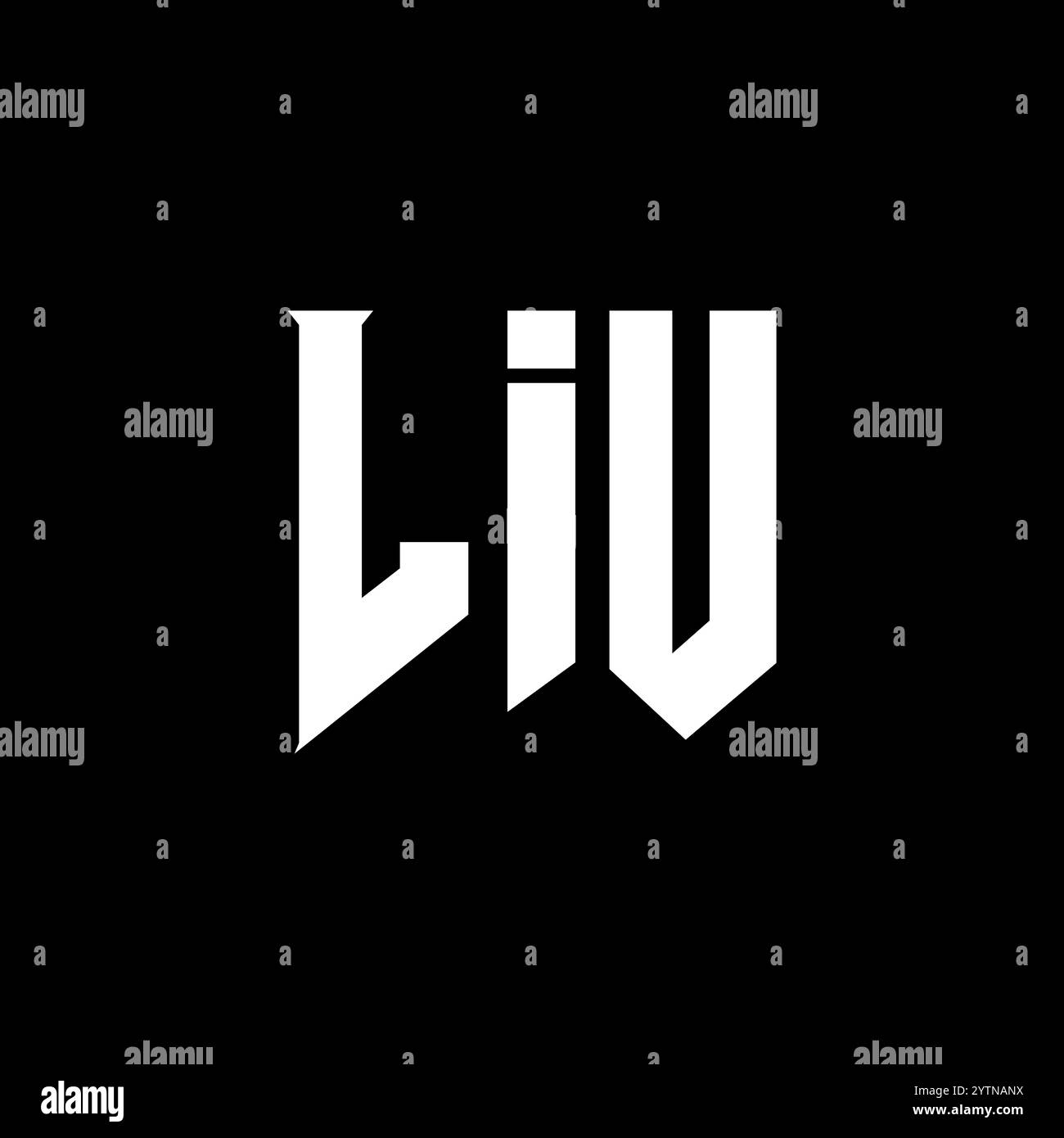 LIU letter logo design for technology company. LIU logo design black ...