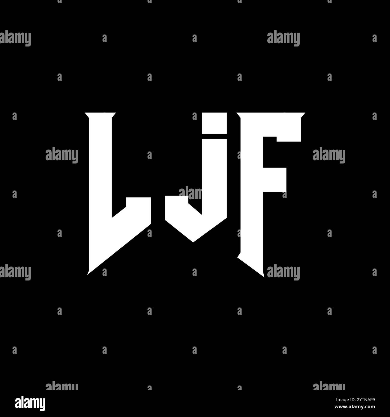 LJF letter logo design for technology company. LJF logo design black ...
