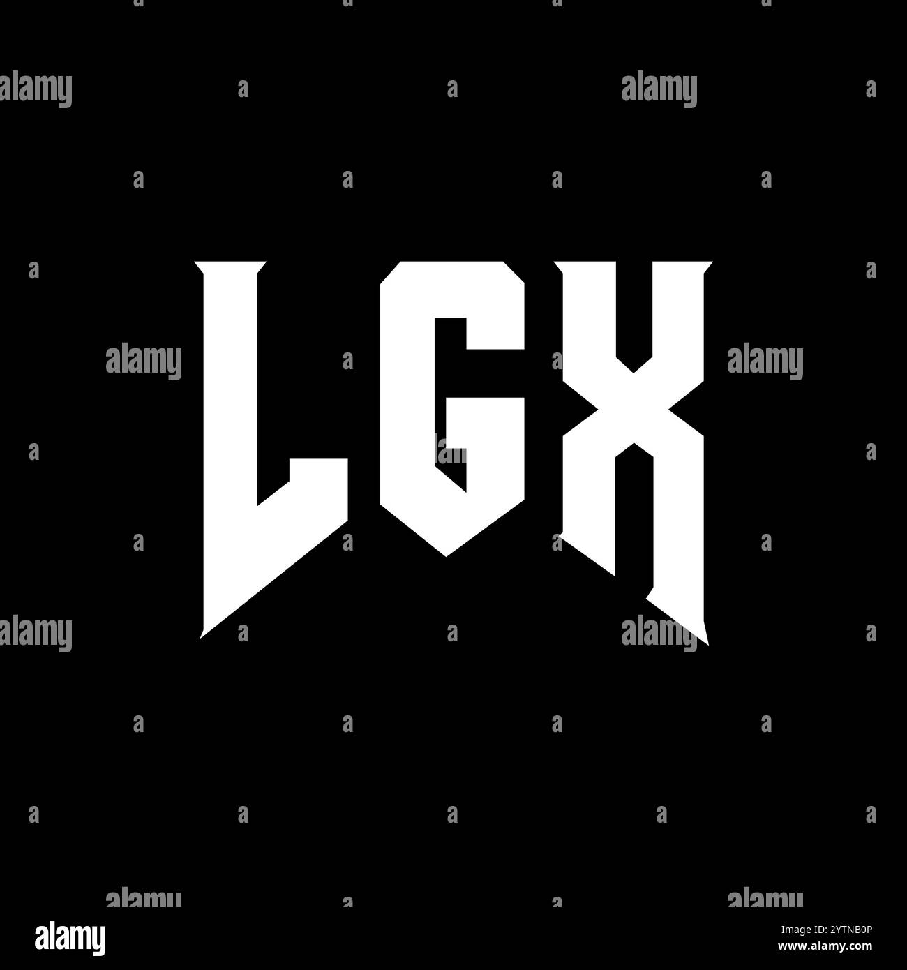 LGX letter logo design for technology company. LGX logo design black ...