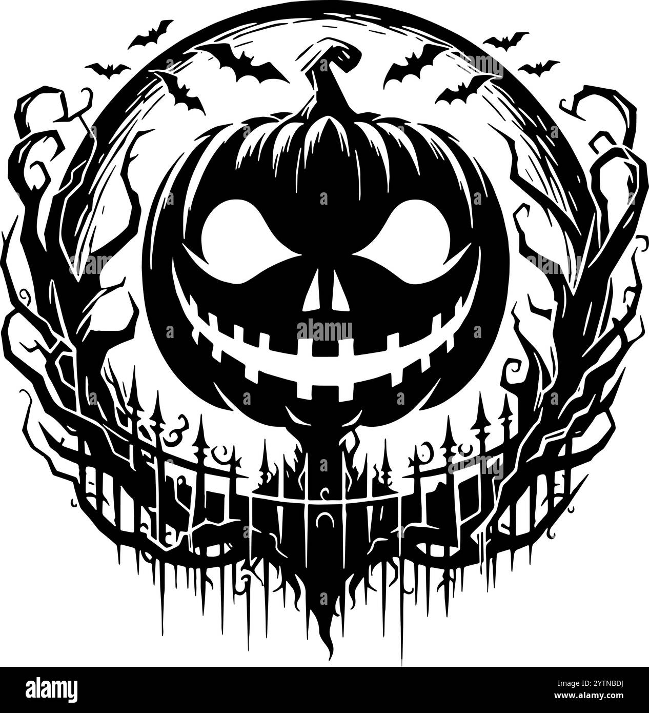 Jack O Lantern Face Clipart Black And White
