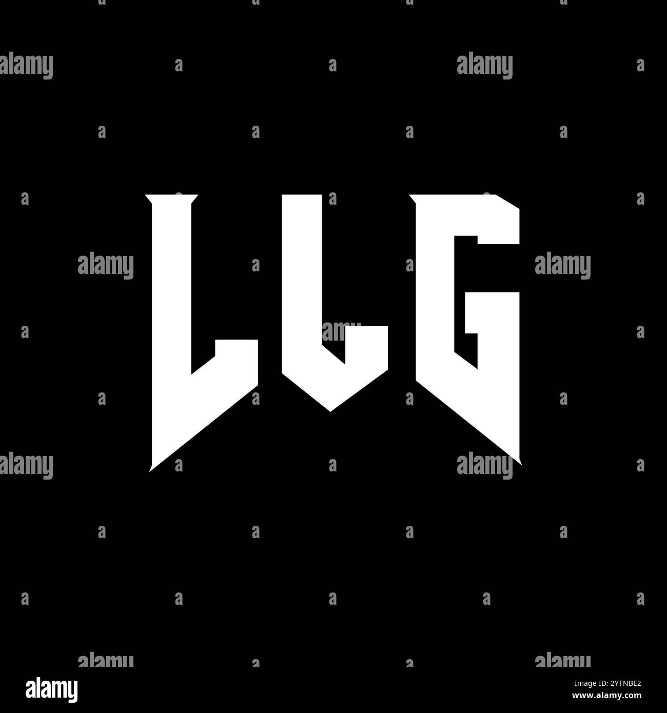 LLG letter logo design for technology company. LLG logo design black ...