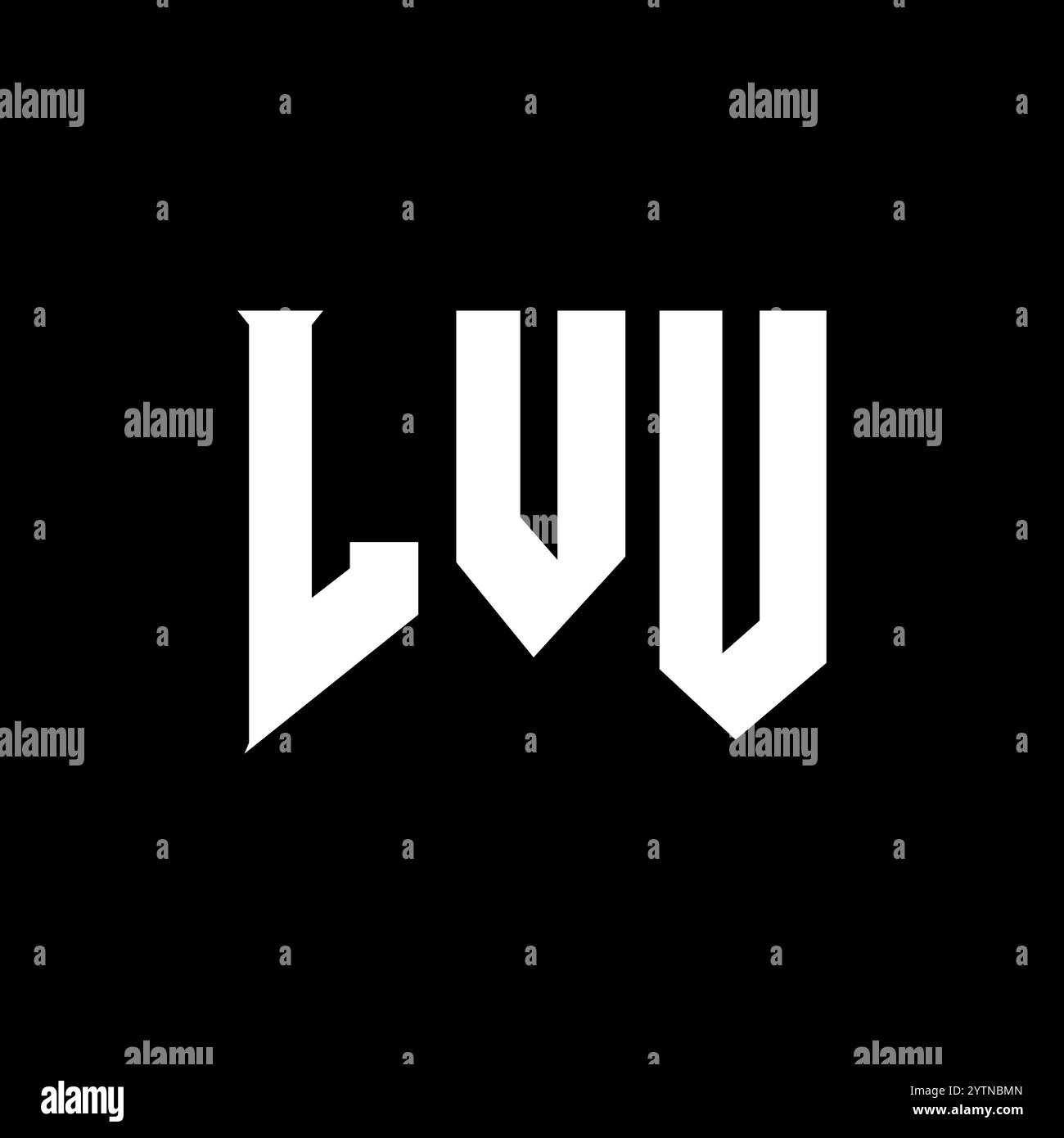LVU letter logo design for technology company. LVU logo design black ...