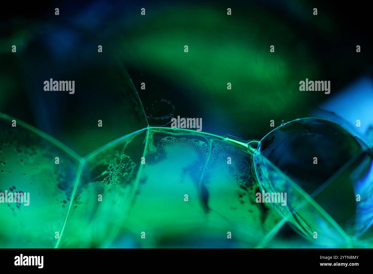 Green fluid panels, liquid abstraction, colour waves, deep dark ...