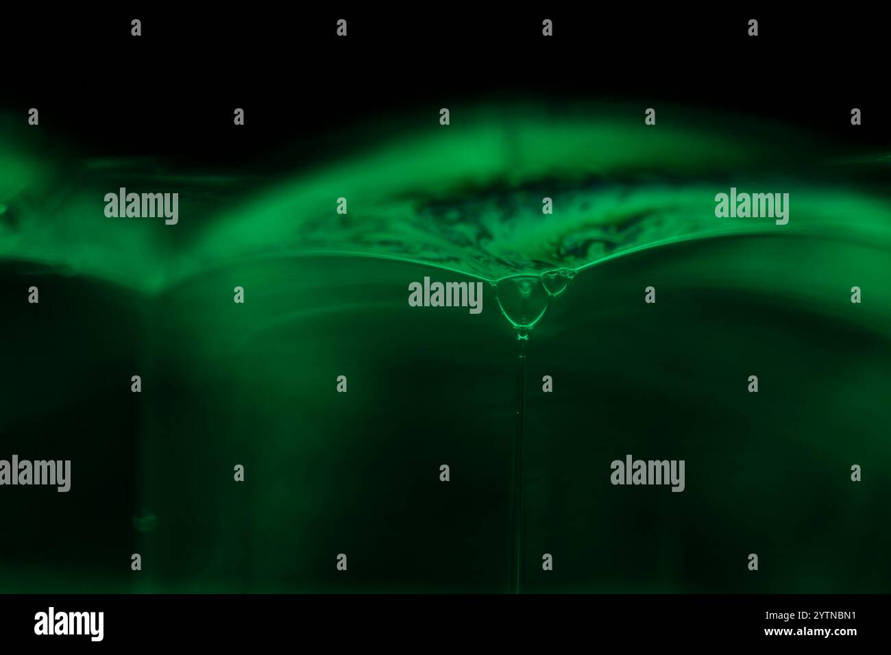 Green fluid panels, liquid abstraction, colour waves, deep dark ...