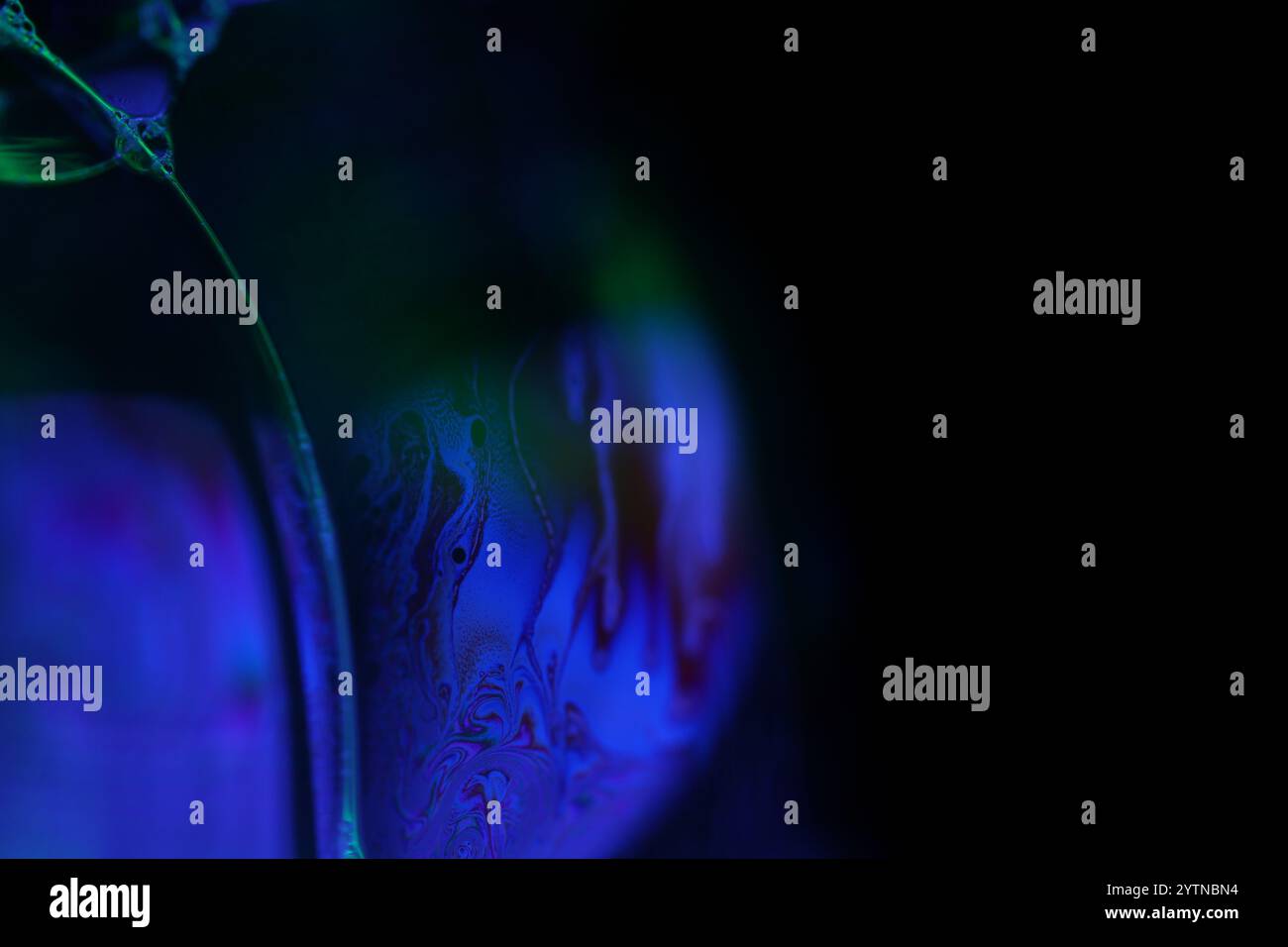 Purple liquid pattern on black background, fluid motion, dark horror ...