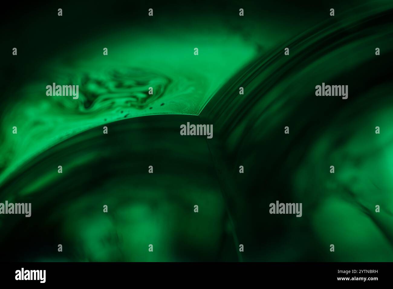 Green fluid panels, liquid abstraction, colour waves, deep dark ...