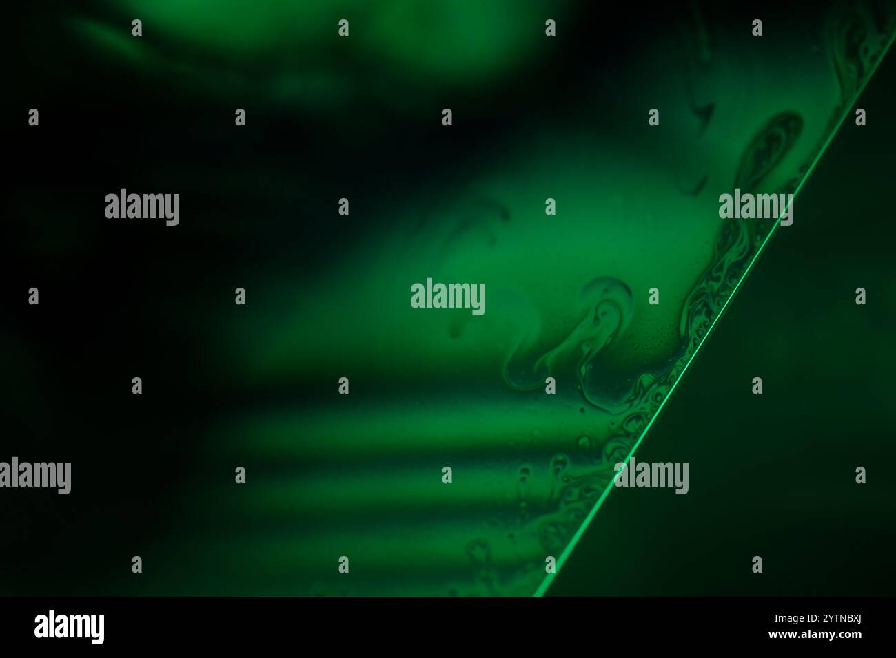 Green fluid panels, liquid abstraction, colour waves, deep dark ...