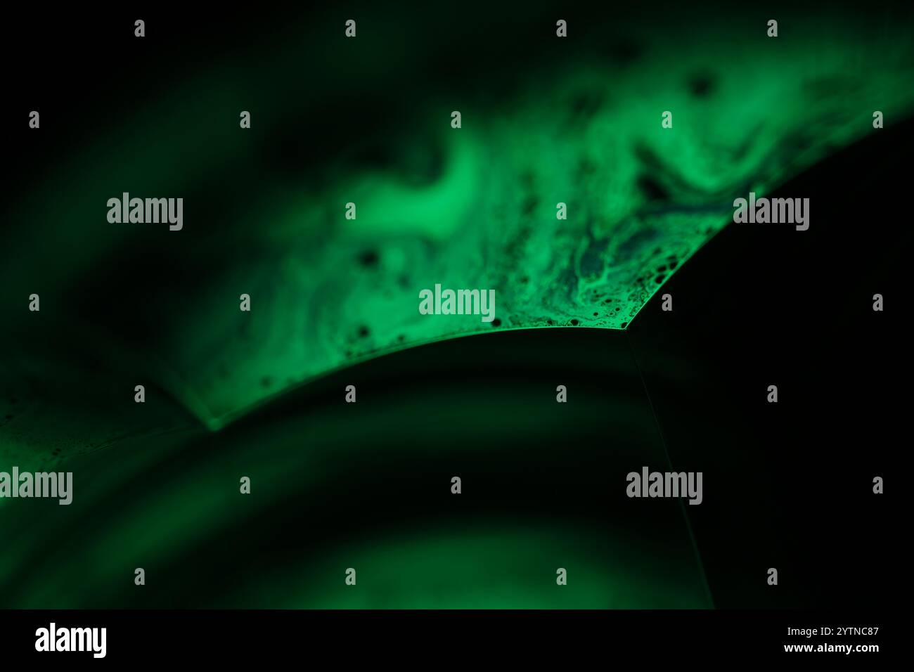 Green fluid panels, liquid abstraction, colour waves, deep dark ...