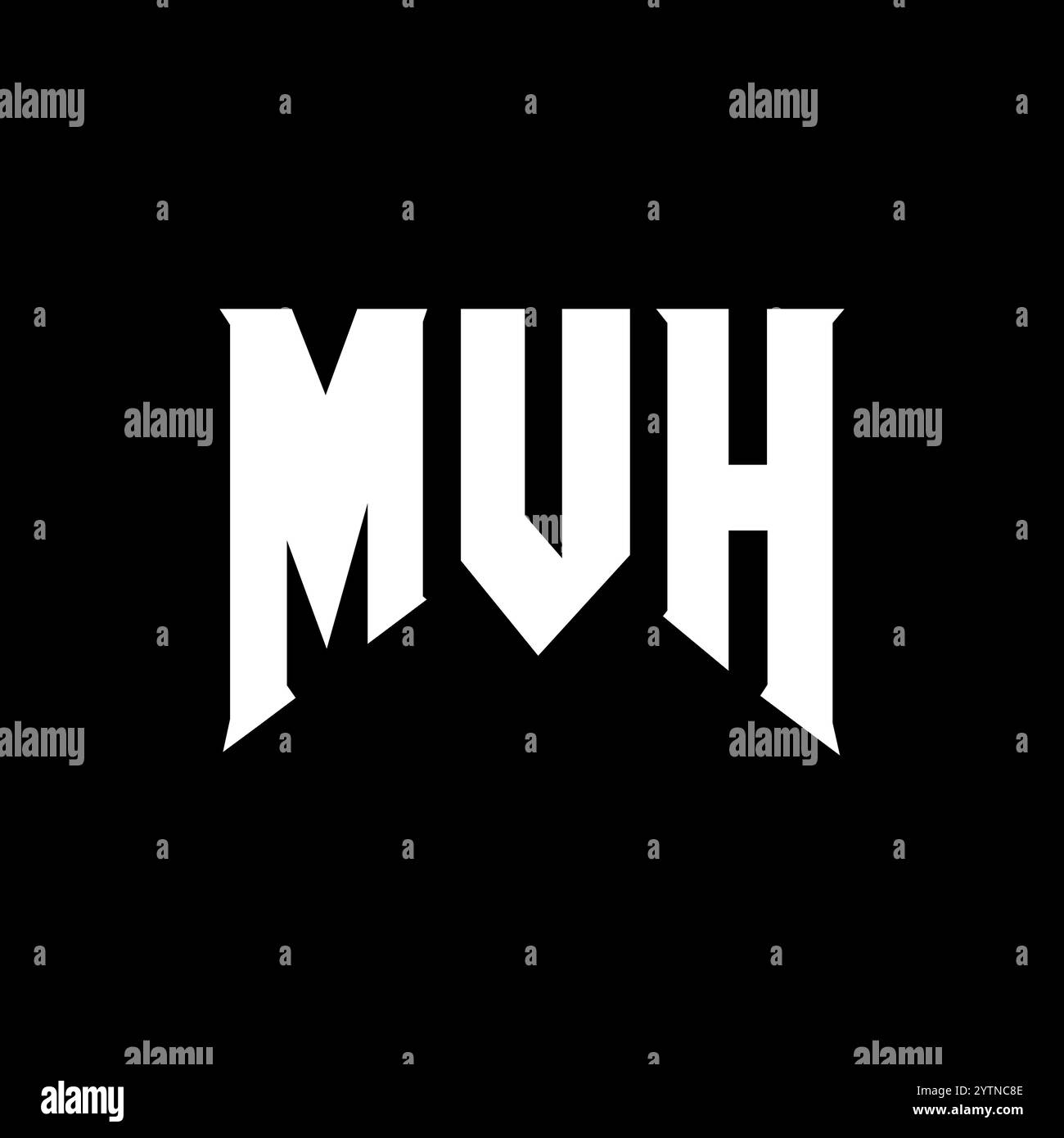 MVH letter logo design for technology company. MVH logo design black ...