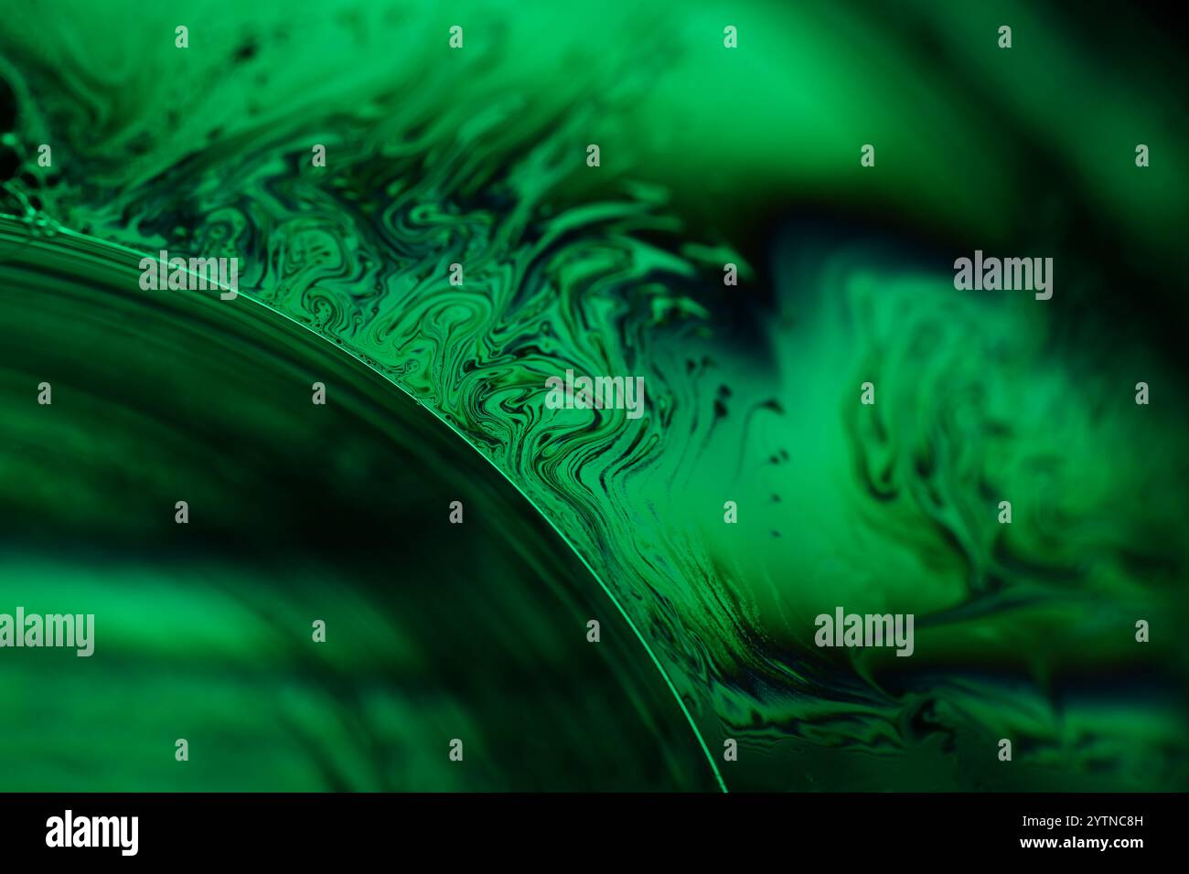 Green fluid panels, liquid abstraction, colour waves, deep dark ...