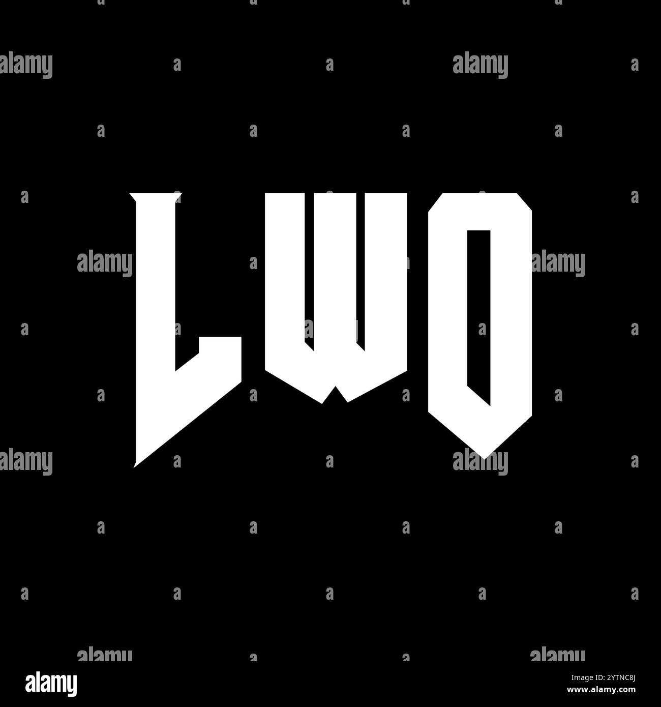 Lwo logo design Stock Vector Images - Alamy