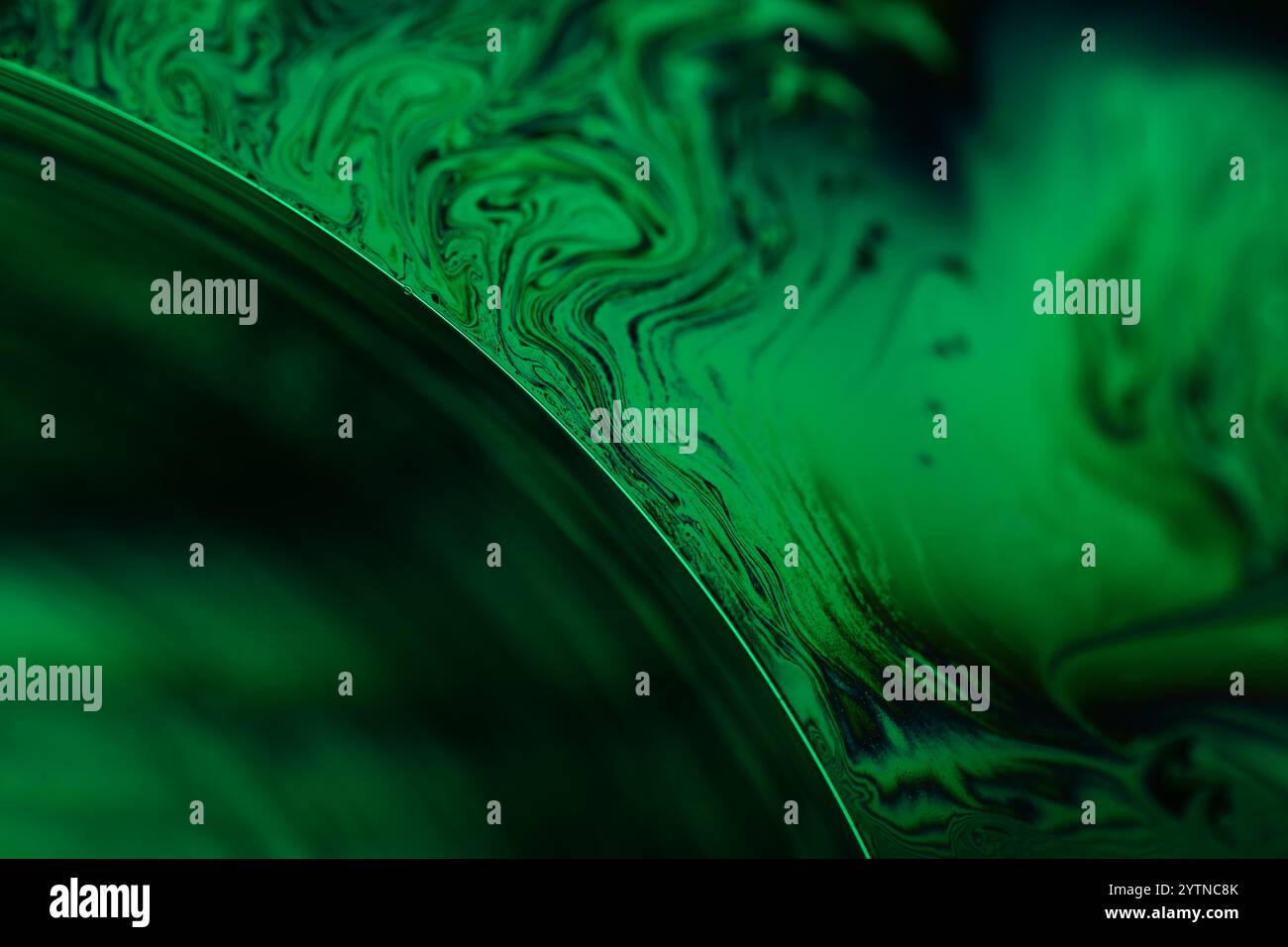 Green fluid panels, liquid abstraction, colour waves, deep dark ...