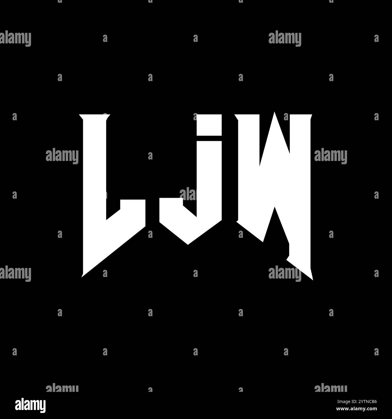 Ljw logo design hi-res stock photography and images - Alamy