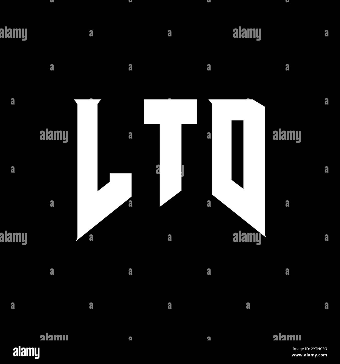 LTD letter logo design for technology company. LTD logo design black ...