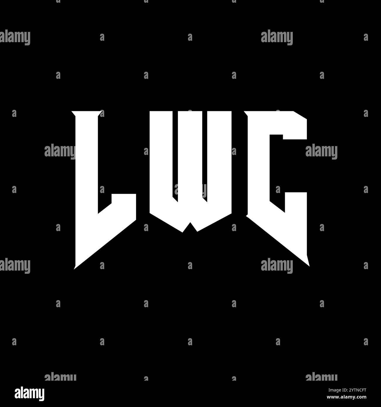 LWC letter logo design for technology company. LWC logo design black ...
