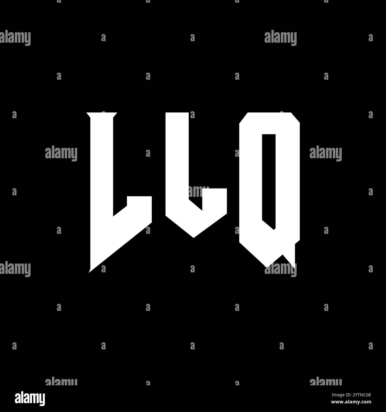 LLQ letter logo design for technology company. LLQ logo design black ...
