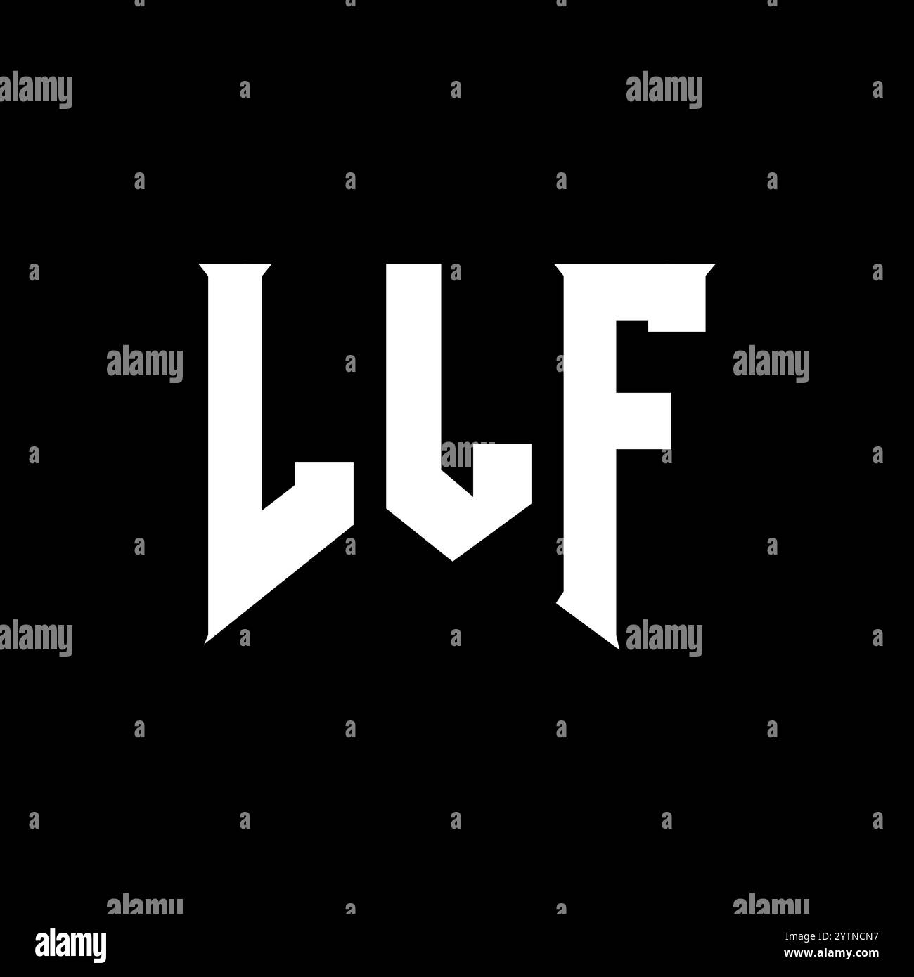 LLF letter logo design for technology company. LLF logo design black ...