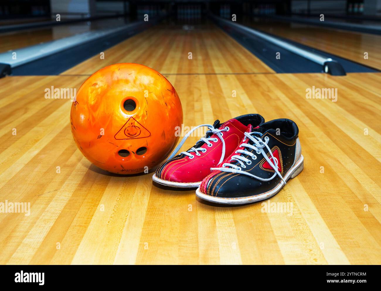 Skittles game in bowling hi-res stock photography and images - Alamy