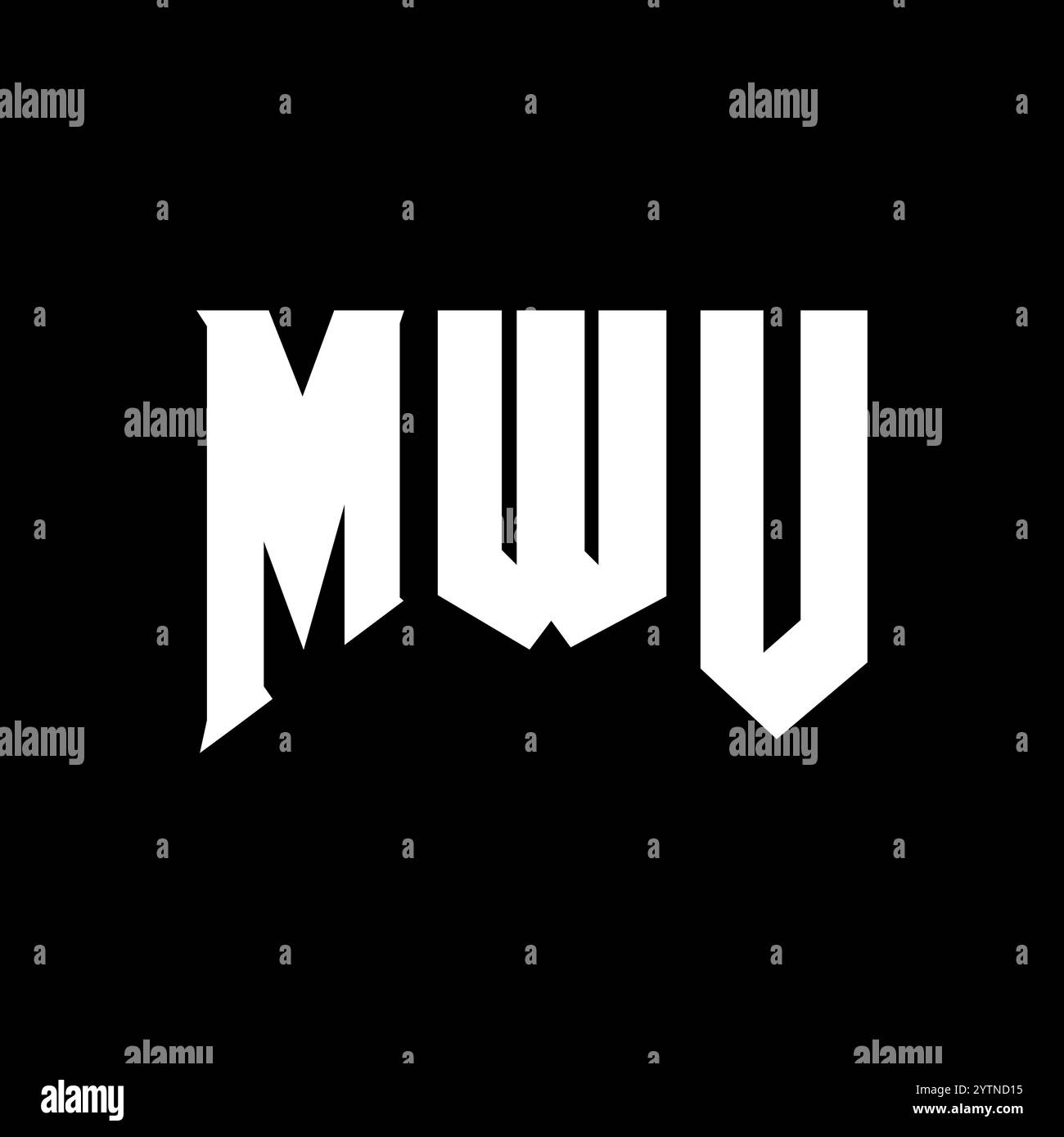 MWU letter logo design for technology company. MWU logo design black ...