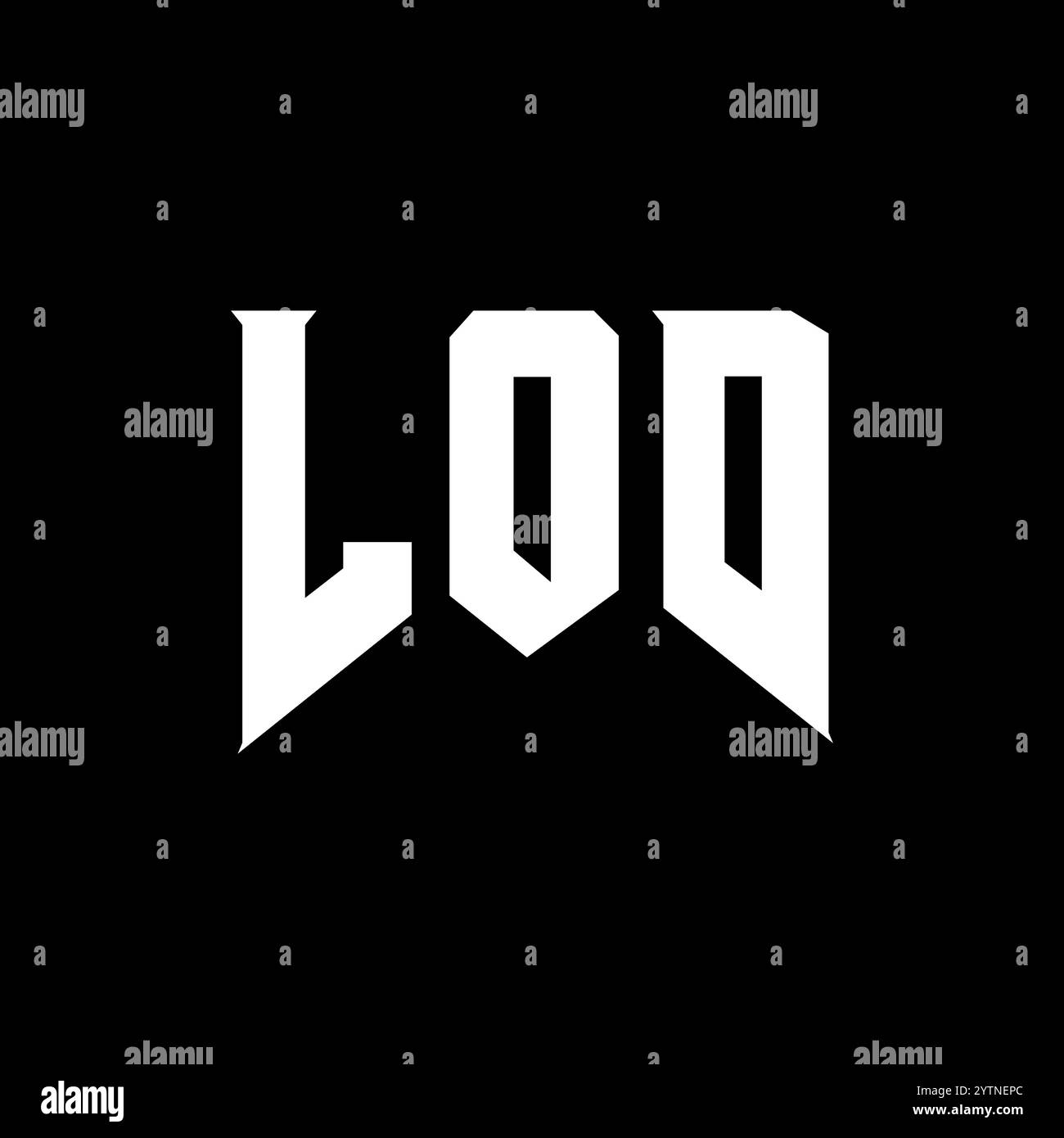 LOD letter logo design for technology company. LOD logo design black ...