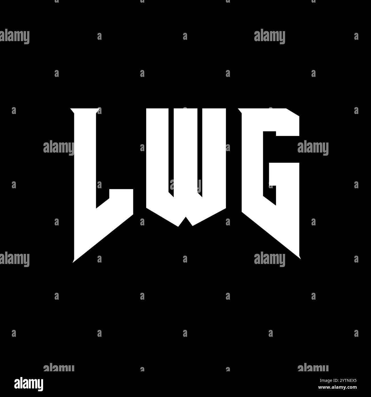 LWG letter logo design for technology company. LWG logo design black ...