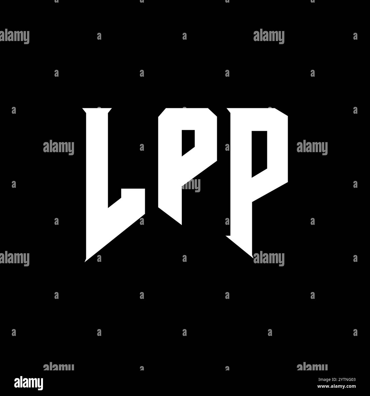 LPP letter logo design for technology company. LPP logo design black ...