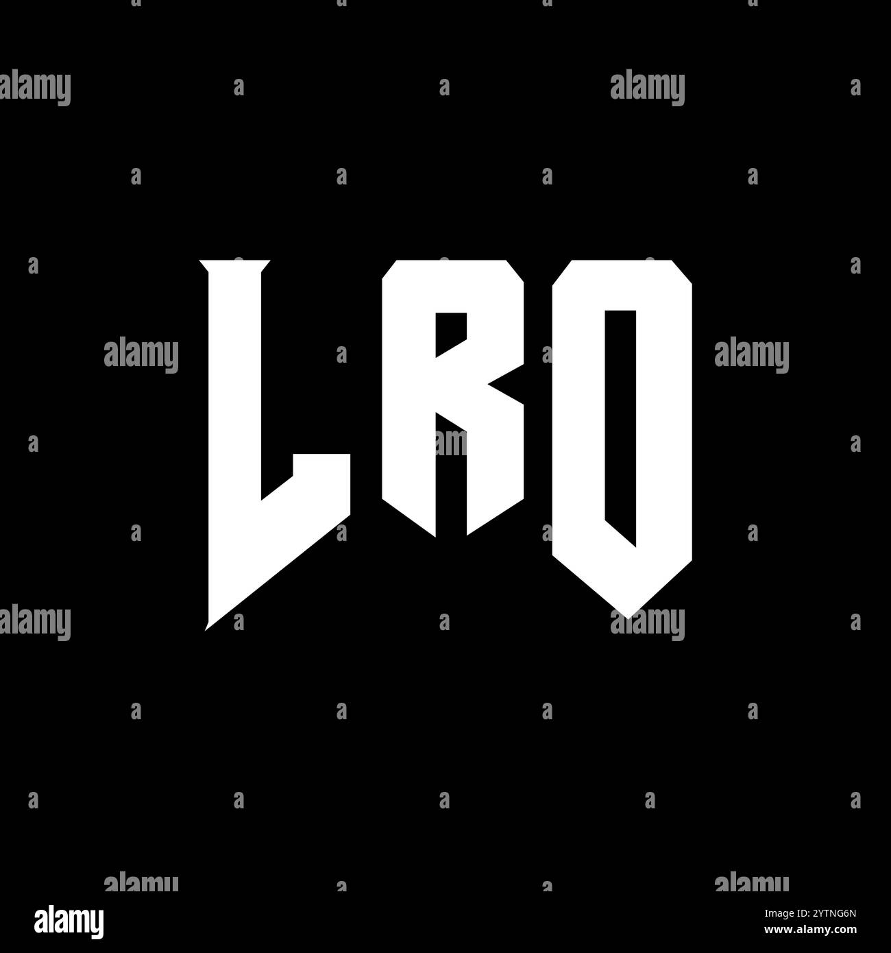 LRO letter logo design for technology company. LRO logo design black ...