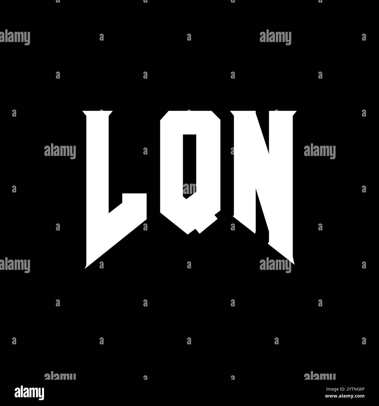 LQN letter logo design for technology company. LQN logo design black ...